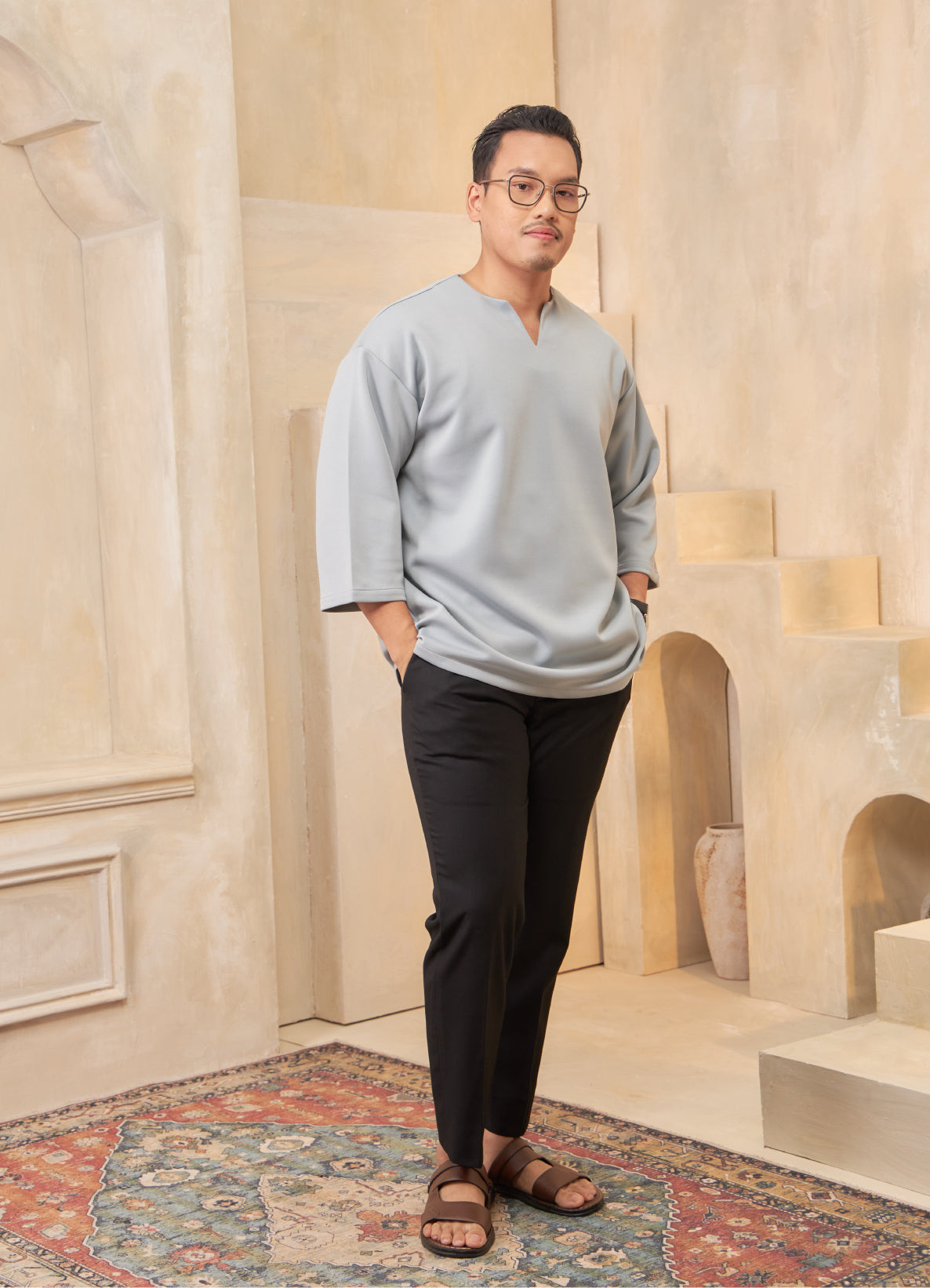 Kurta Delta - Grey – Langit.Jejaka